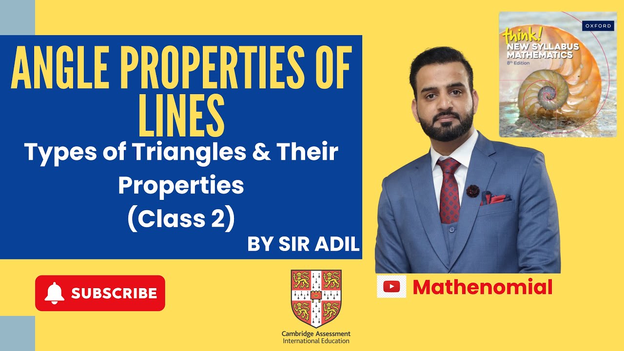 ANGLE PROPERTIES OF LINES | CLASS 2 | MATHS O LEVELS 4024 IGCSE 0580 - YouTube