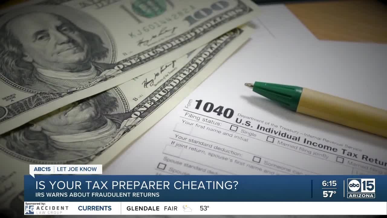 Let Joe Know: Is your tax preparer cheating? IRS warns about fraudulent ...