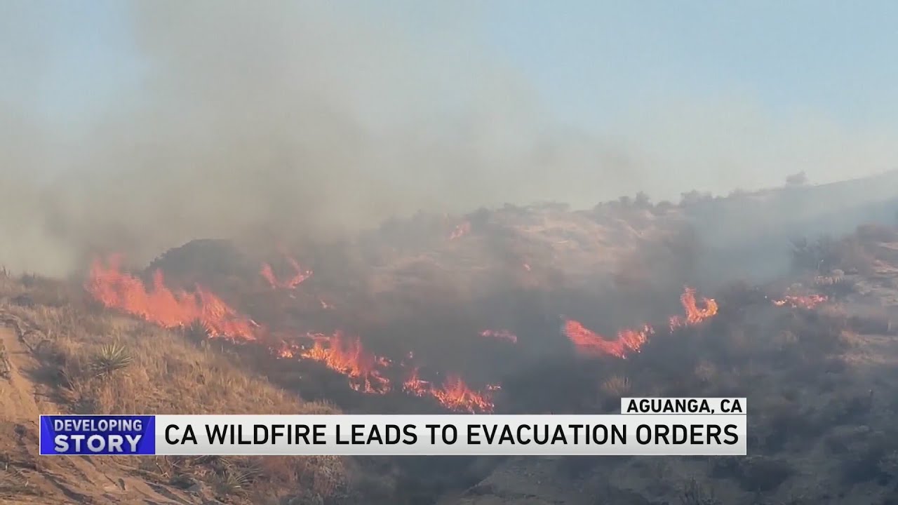Southern California wildfire prompts evacuation order - YouTube