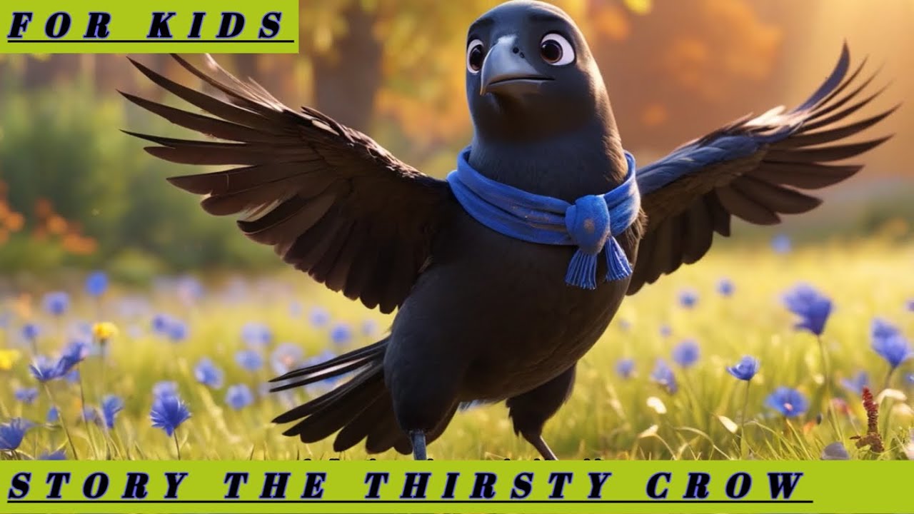Thirsty Crow Story in English | Moral stories for Kids | Bedtime ...