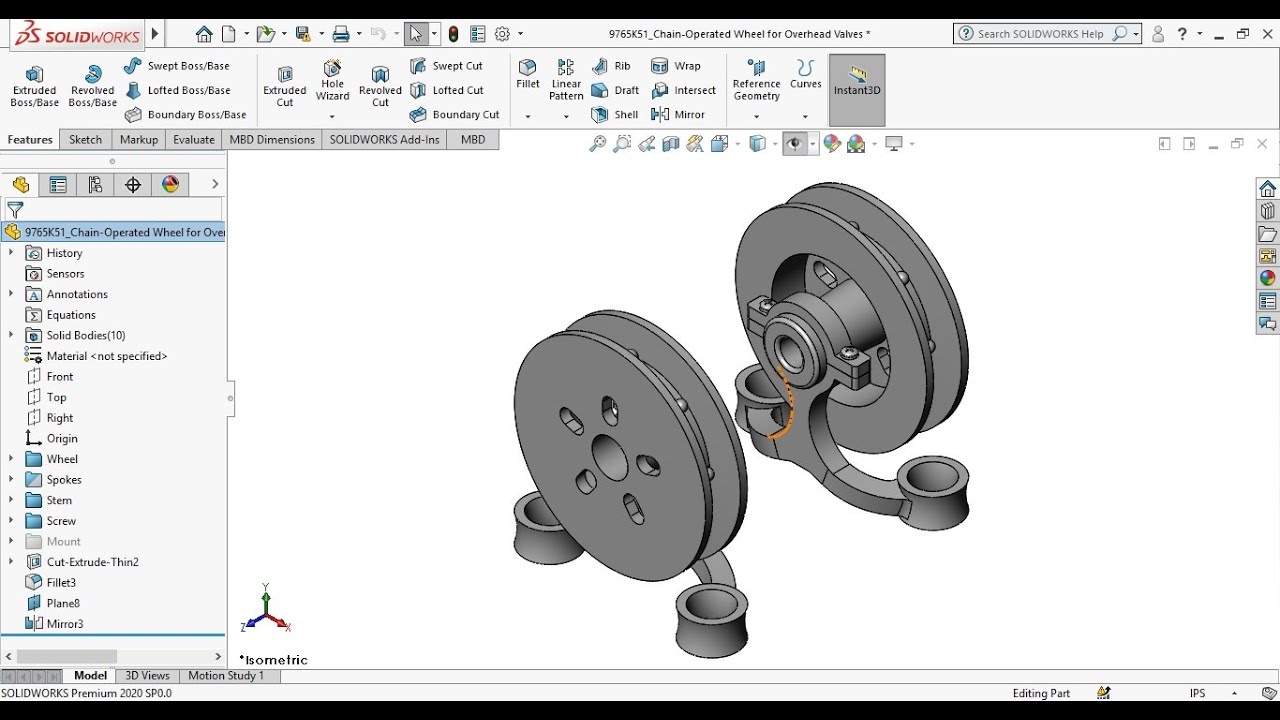How To Mirror Bodies In Solidworks YouTube How To Mirror Bodies In Solidworks YouTube