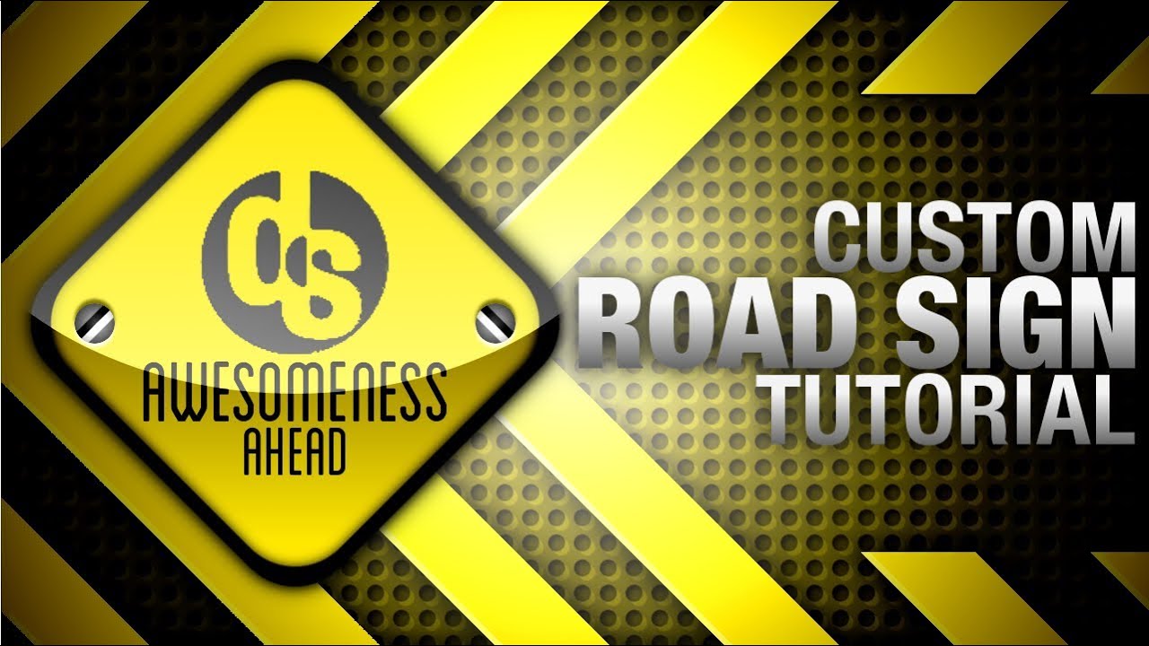 gimp | make a custom road sign: tutorial - YouTube