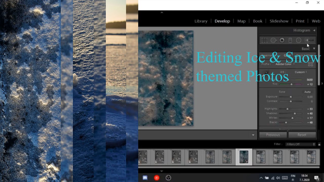 Ice & Snow Photo Editing - YouTube