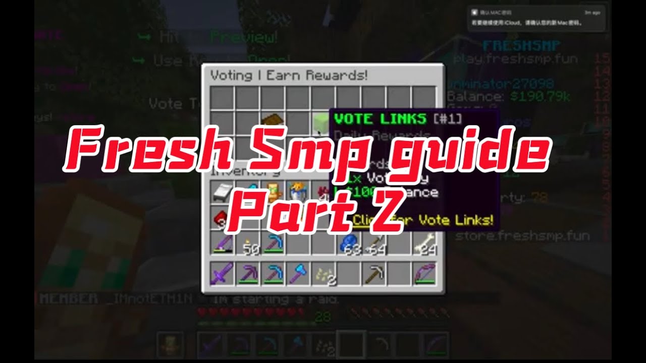 Minecraft Fresh Smp Guide Part 2 - YouTube