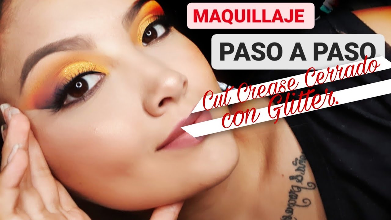 Maquillaje Paso A Paso Cut Crease Cerrado Con Glitter đź’« Youtube