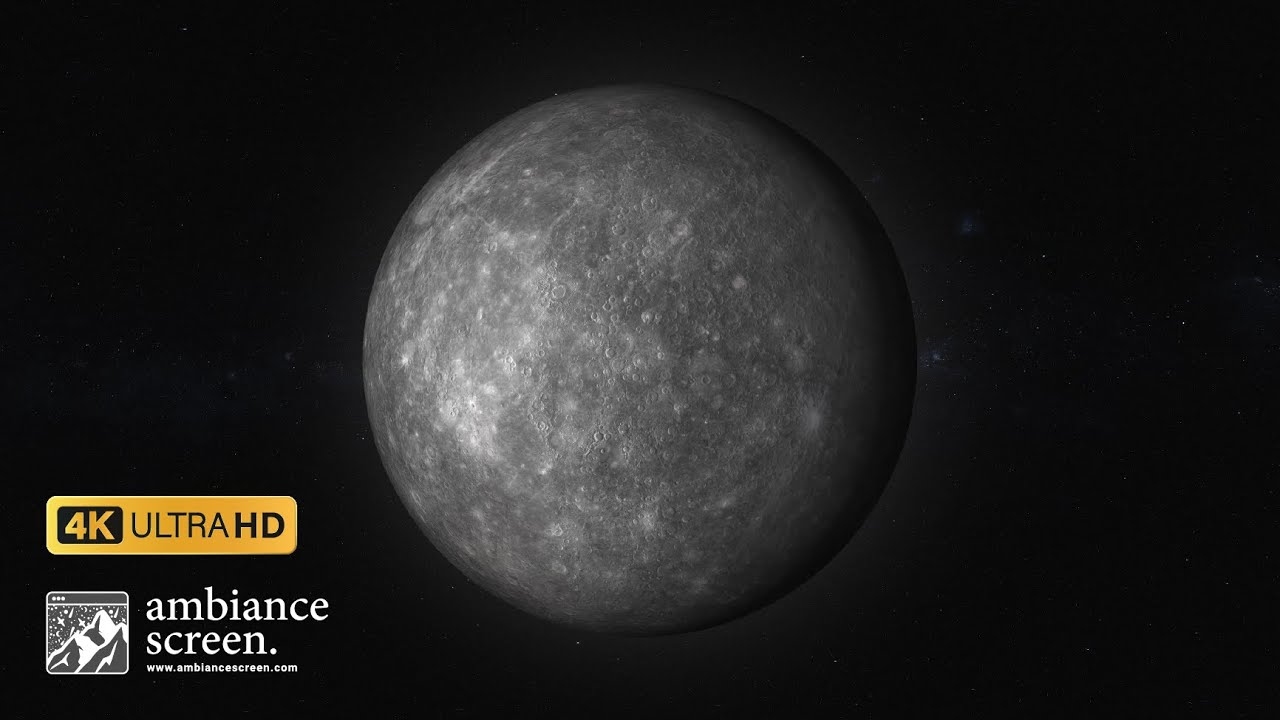 🔭 Planet: Mercury #1 - 4K (1 HOUR) | Ambiance Screen. - YouTube