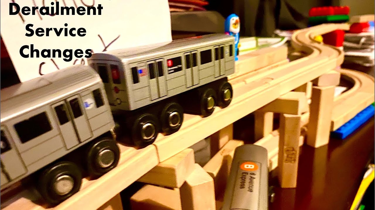 The Hollowbail Street Derailment Service Changes: (1) Train via the (D) (Q) Trains - YouTube