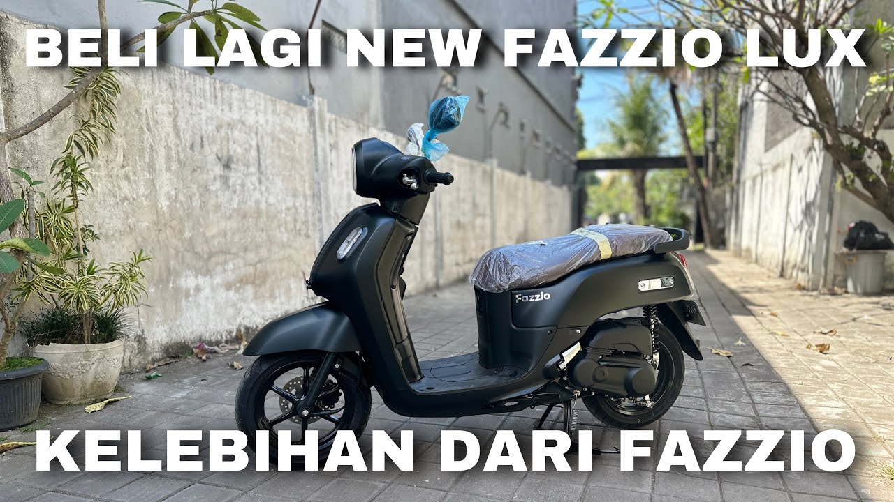 HAMPIR NYESEL! ALASAN BELI NEW FAZZIO 2023 LAGI TIPE LUX BLACK MATTE ...