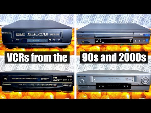 ASMR with nostalgia VHS. Comparing VCRs from the 90s and 2000s