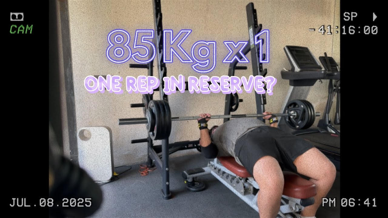 85 kg Bench Press | One in Reserve | Strength Still Going Up - YouTube