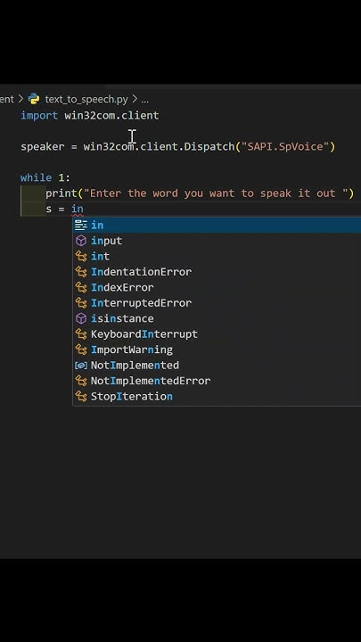 How To Convert Text To Speech In Python #python #project #coding #texttospeech - YouTube