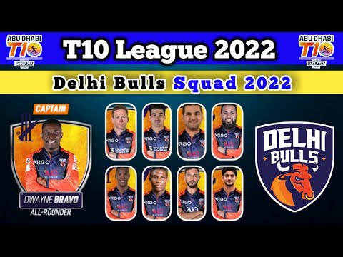 Abu Dhabi T10 League 2022 - Delhi Bulls Squad 2022 | T10 league Season ...