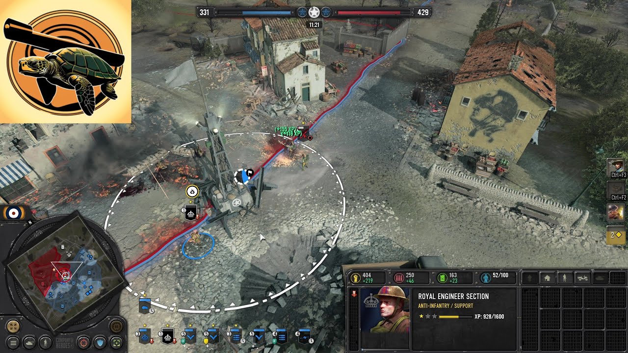 Company of Heroes 3 Royal Engineers MVP British Forces 1v1 gameplay ...