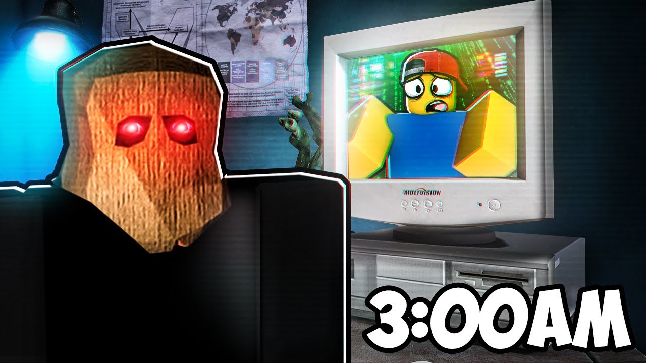 NO te QUEDES SOLO en las OFICINAS DE ROBLOX a las 3 am 😱 Cerso Roblox ...