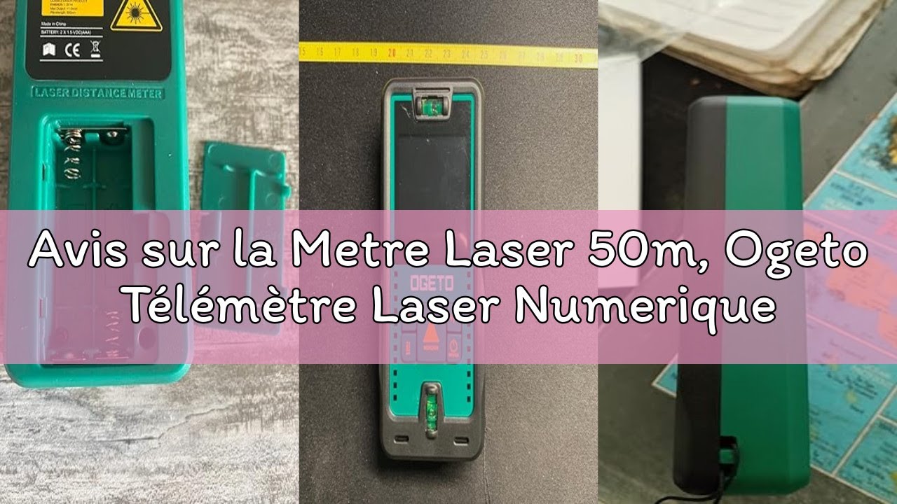 Avis sur la Metre Laser 50m, Ogeto Télémètre Laser Numerique, 99 ...