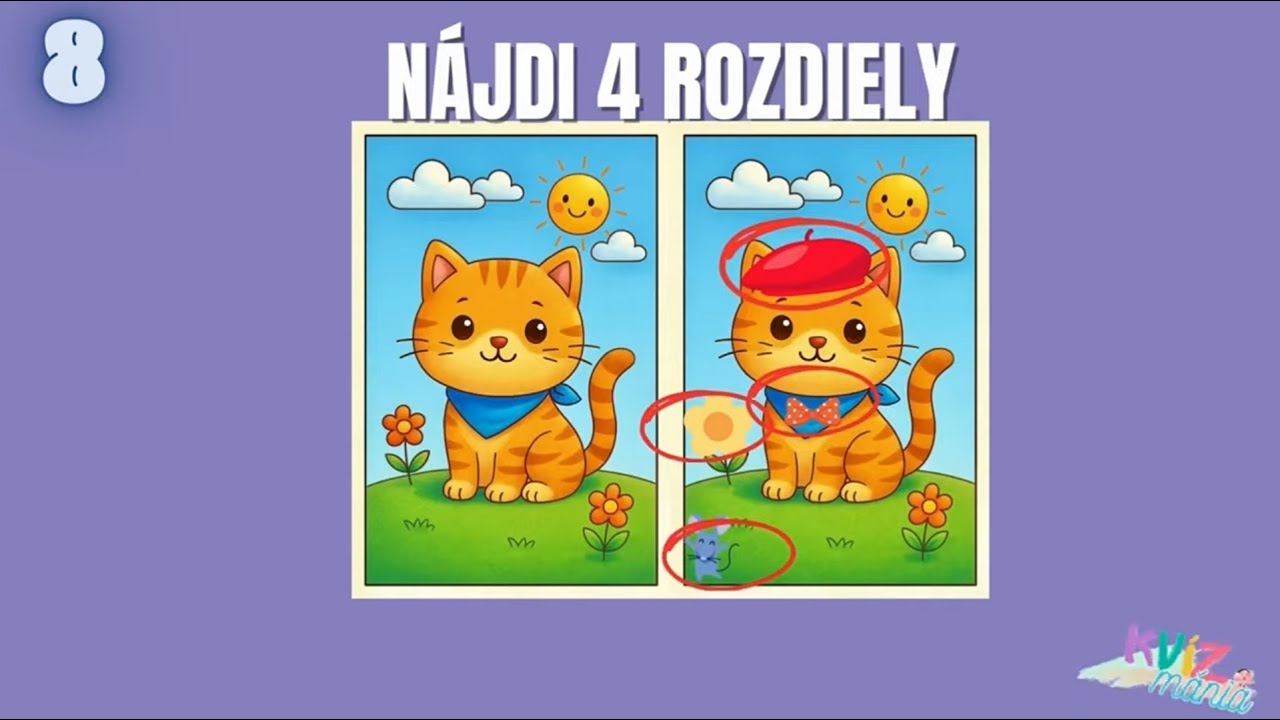 Nájdeš všetky rozdiely ? Hádanky pre deti. #kvíz #kvízpredeti # ...
