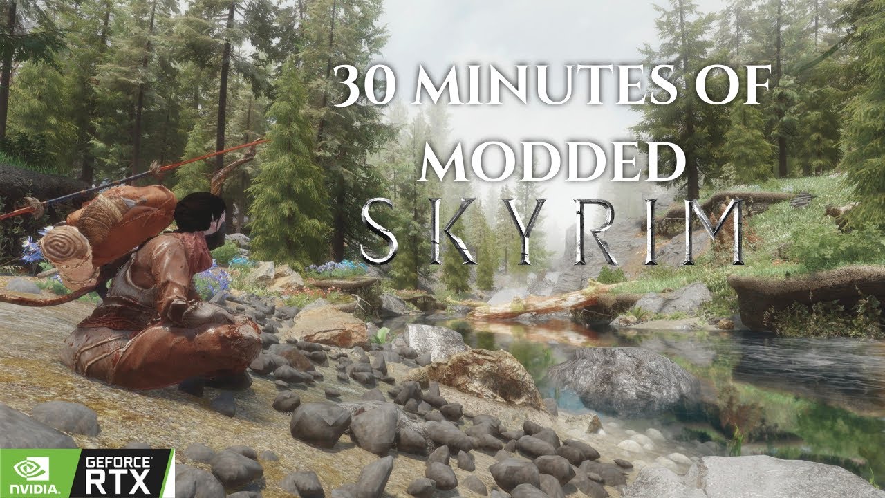 30 Minutes of Modded Skyrim | 1000+ Mods | RTX 3080 - YouTube