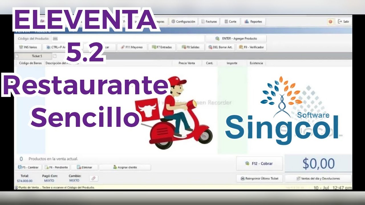 Tutorial Software Eleventa Enfoque Cafeterias Restaurantes Bares 8126