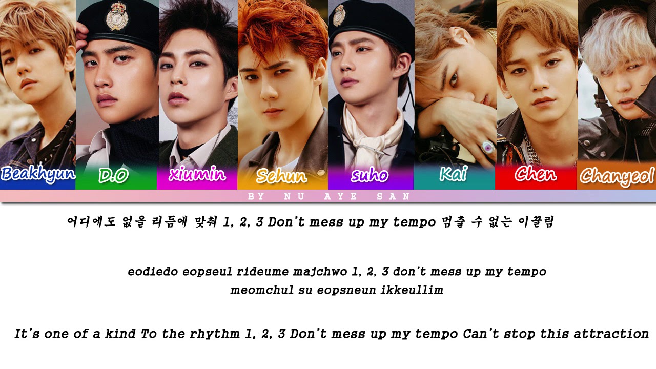 EXO - "TEMPO" Lyrics (Color Coded Lyrics_Ham_Rom_Eng) - YouTube