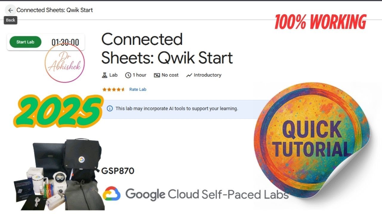 Connected Sheets: Qwik Start | GSP870 | Step By Step Guide | #qwiklabs #arcadefacilitator - YouTube