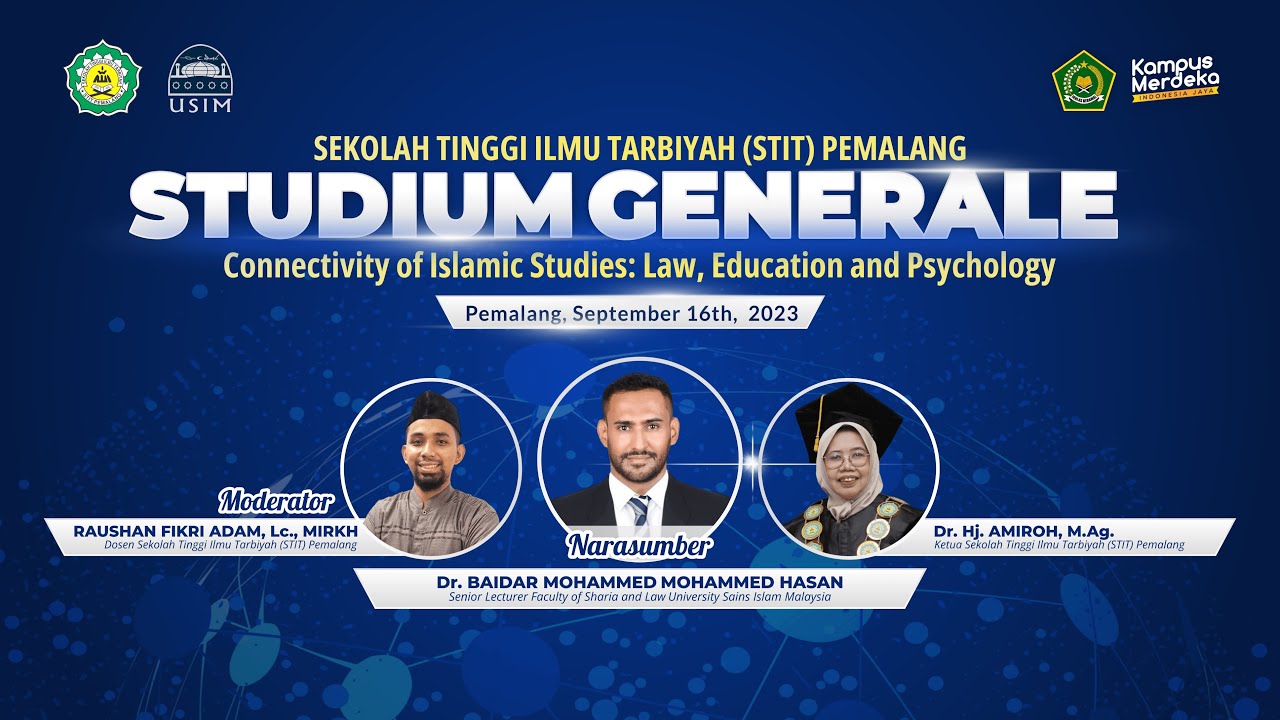 STUDIUM GENERALE Connectivity of Islamic Studies and Psychology Dr ...