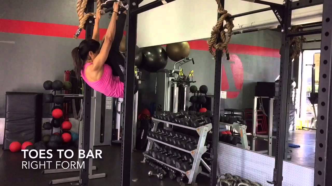 Toes to Bar for your core - YouTube