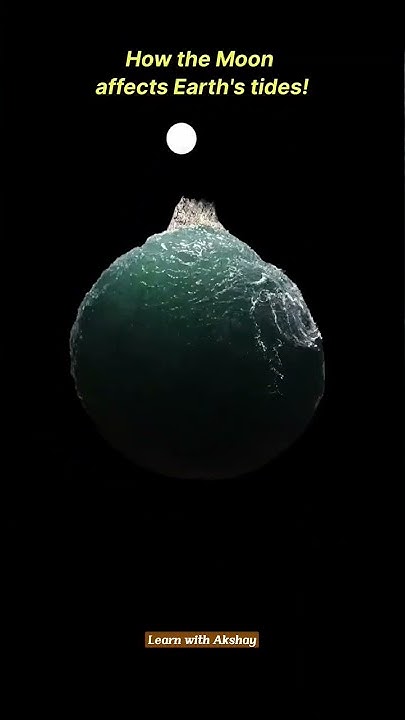 How the moon affects the ocean water to cause tide |How tides occurs ...