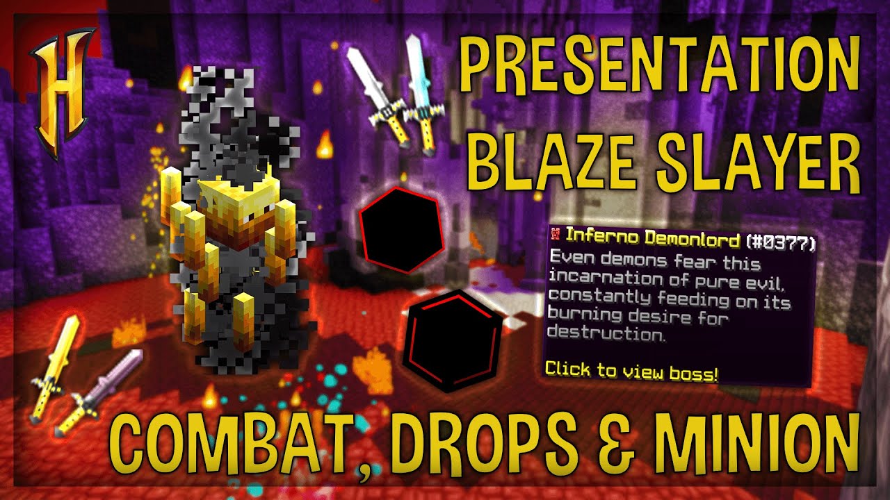 PRESENTATION BLAZE SLAYER, GAMEPLAY, STUFF, CRAFTS, INFERNO DEMONLORD ...