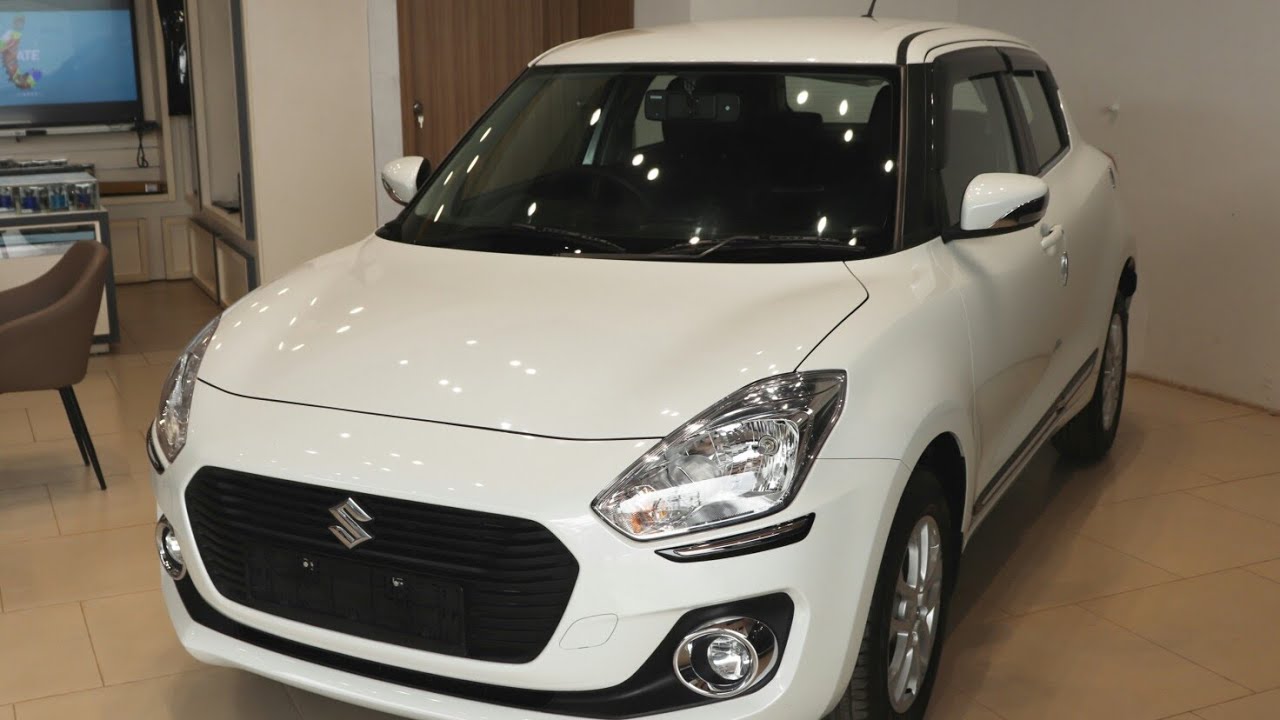 Maruti Swift White Side View