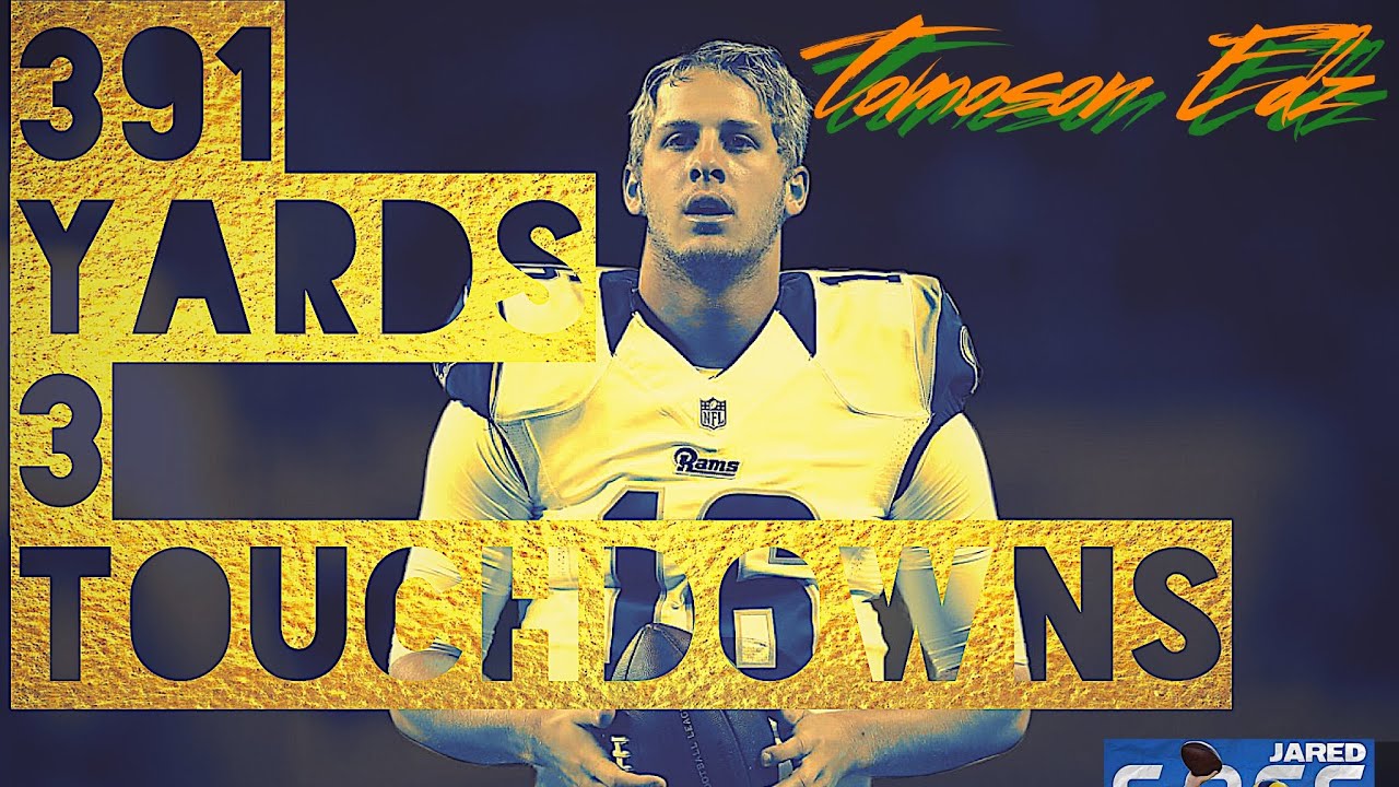 Jared Goff 3TD Night || Drip So Hard || LA Rams vs New Orleans Saints ...