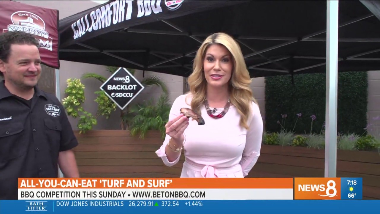 Live on CBS News 8: "BBQ Tastes Amazing Even at 7 in the Morning" - YouTube