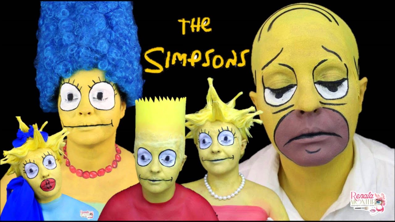 MENU DE MAQUIAGEM DOS SIMPSONS - MAQUIAGEM ARTÍSTICA - YouTube
