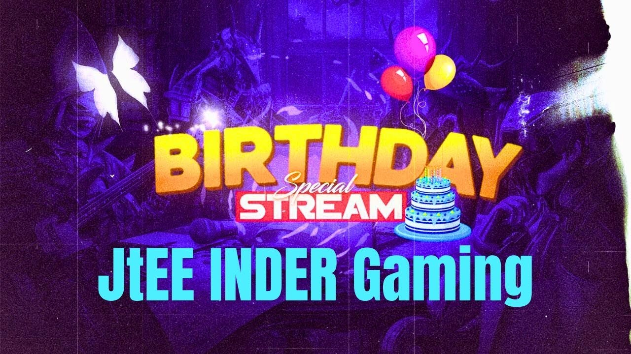 🎂BIRTHDAY SPECIAL STREAM...| BGMI LIVE😍| JtEE INDER Gaming - YouTube
