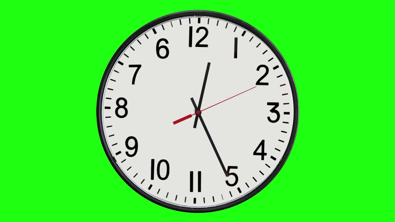 Goofy Faced CLOCK - Green Screen - YouTube