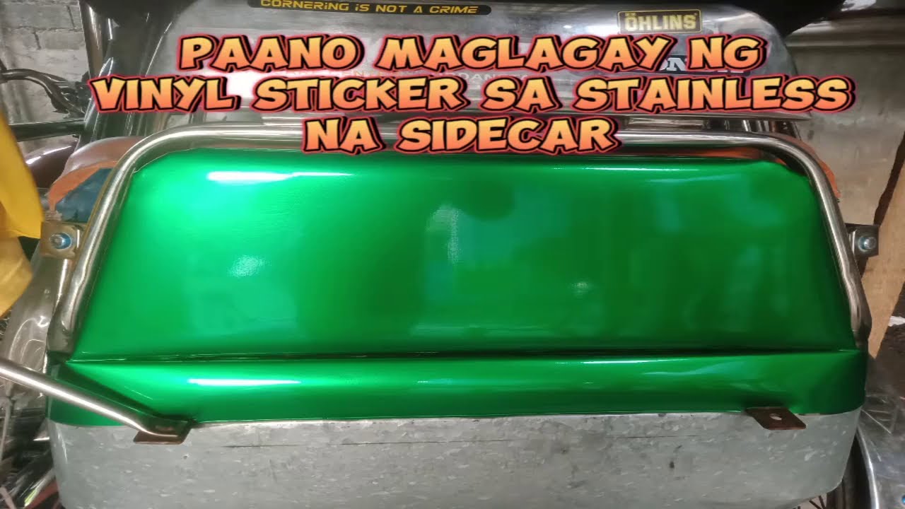 VINYL STICKER PARA SA STAINLESS NA SIDECAR PAANO GAWIN I Do-It-Yourself ...