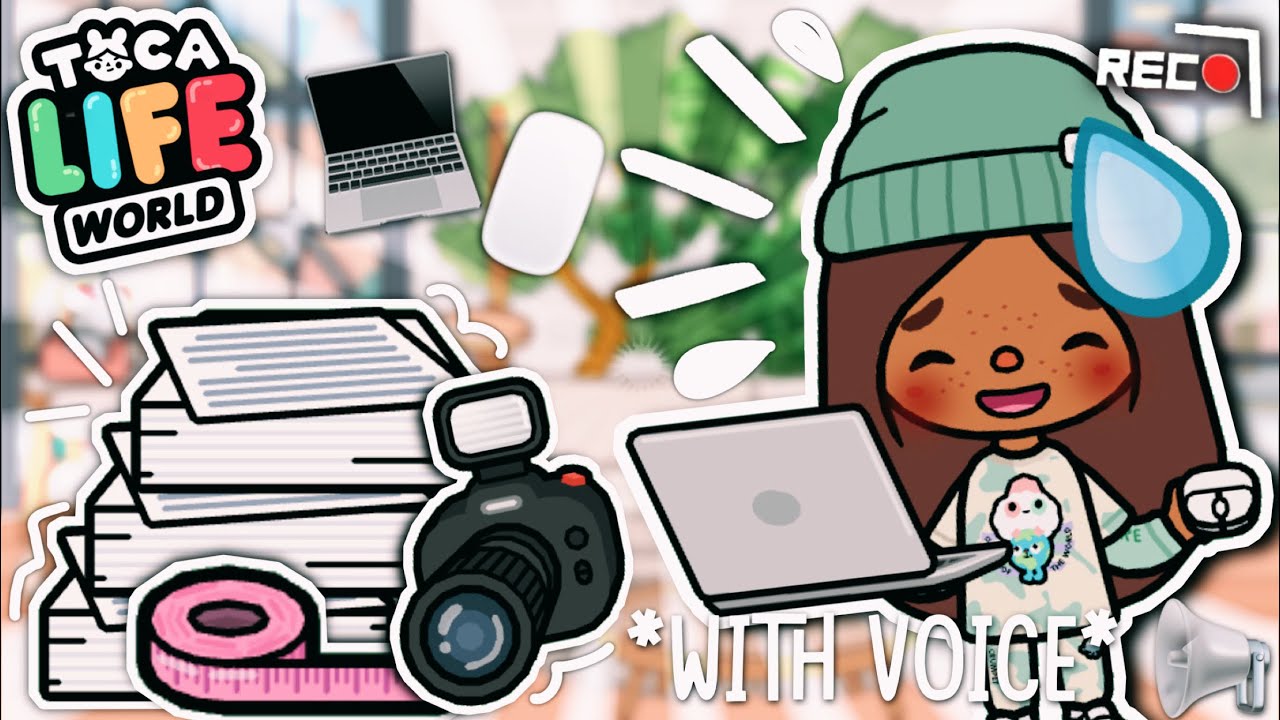 How I Make my Thumbnails 💻💗 || *WITH VOICE*📢|| Toca Boca Tutorial ...