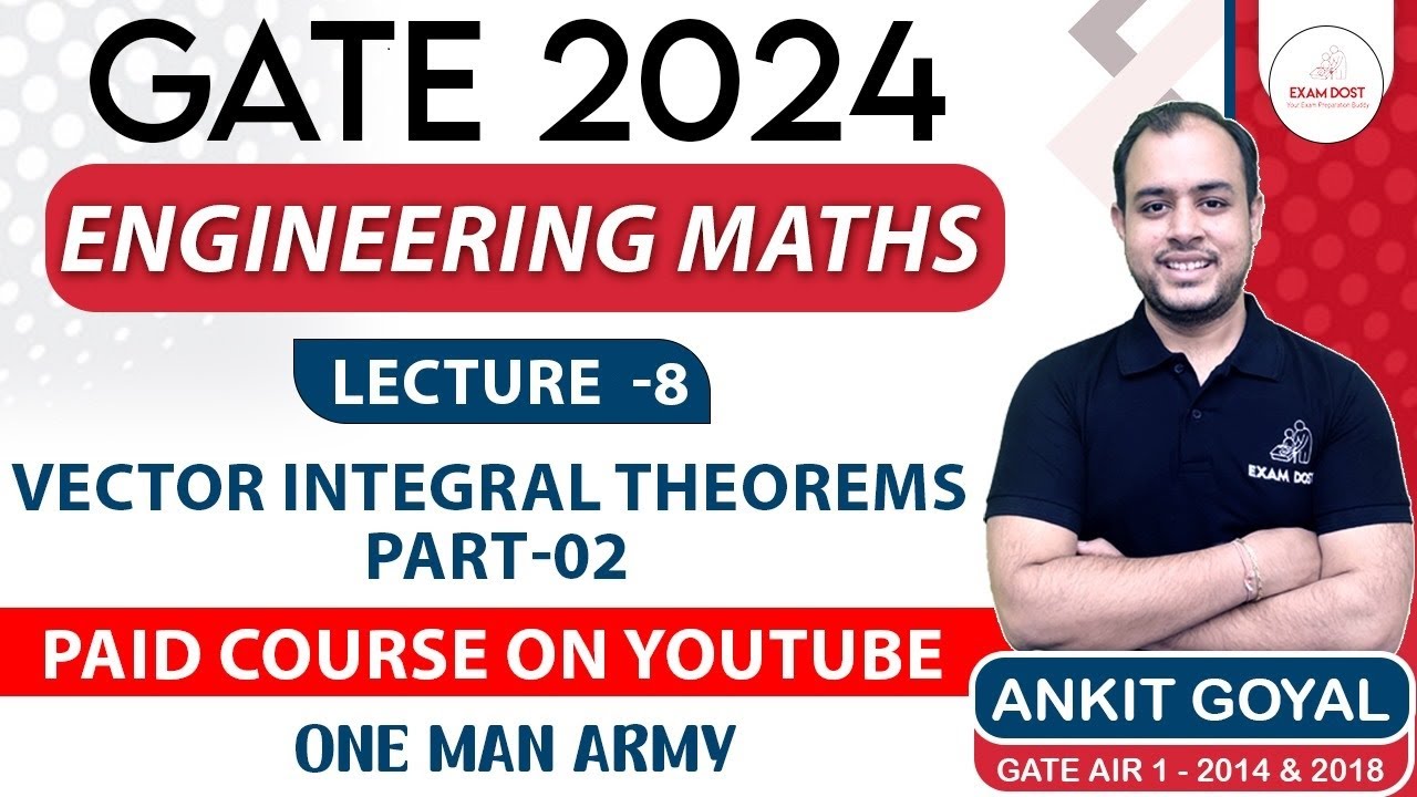 Vector Integral Theorems Part-02 | Engineering Maths | GATE 2024 ...