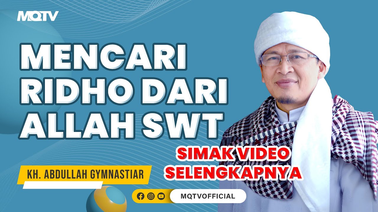 MENCARI RIDHO DARI ALLAH SWT | KAJIAN AAGYM - YouTube