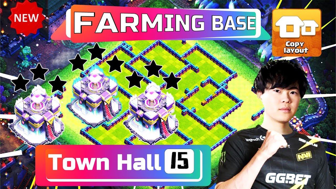 TOP 10 TH15 FARM BASE || TH15 BEST FARM BASE || TH15 BASE LAYOUT WITH ...