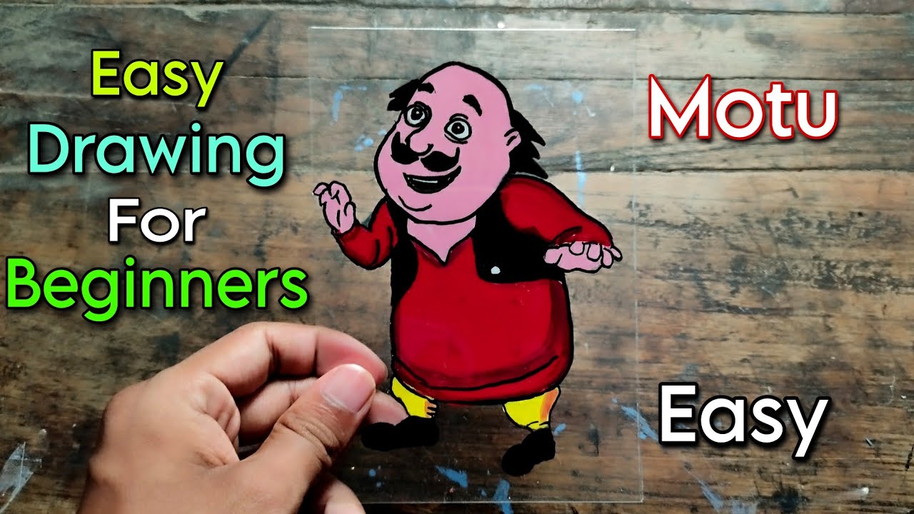 Motu Patlu Cartoon | How To Draw Motu Cartoon | Easy Drawing For ...