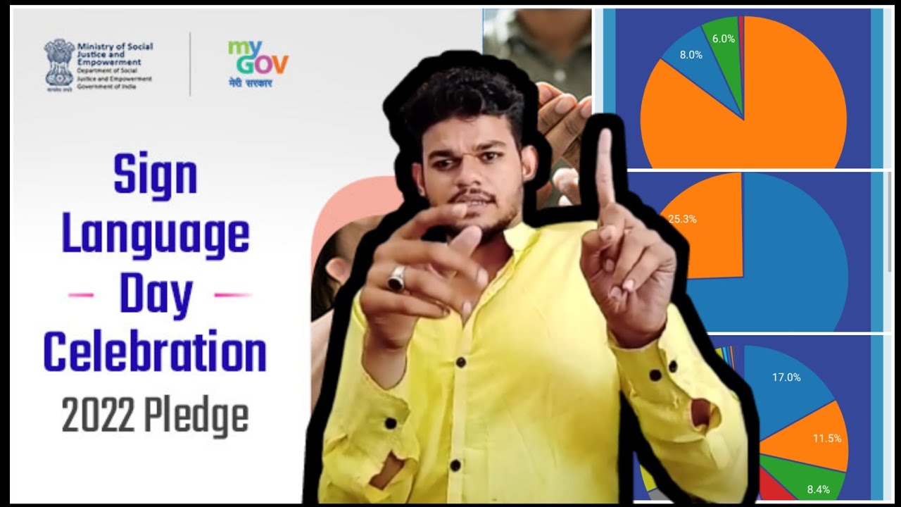 INDIAN SIGN LANGUAGE PLEDGE भारतीय सांकेतिक भाषा शपथ 2022 - YouTube