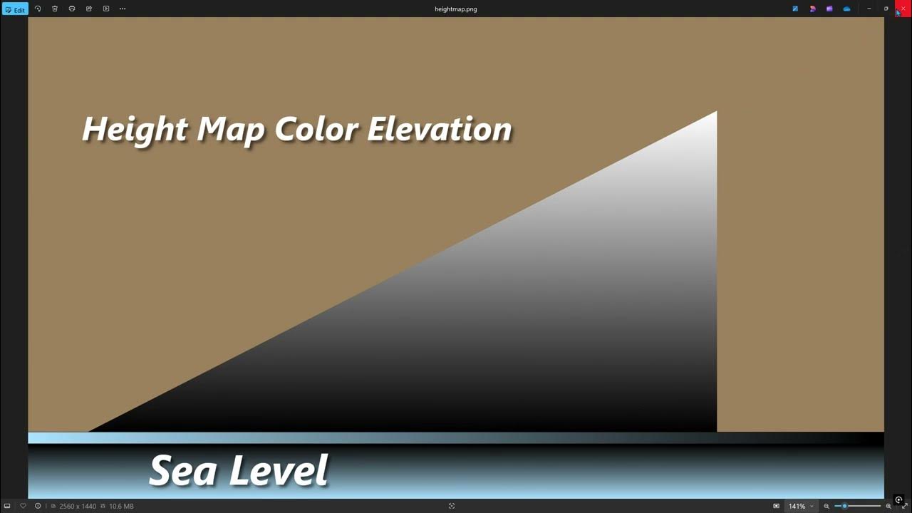Very Basic Height Map - Tutorial - When there is no terrain to begin with - YouTube