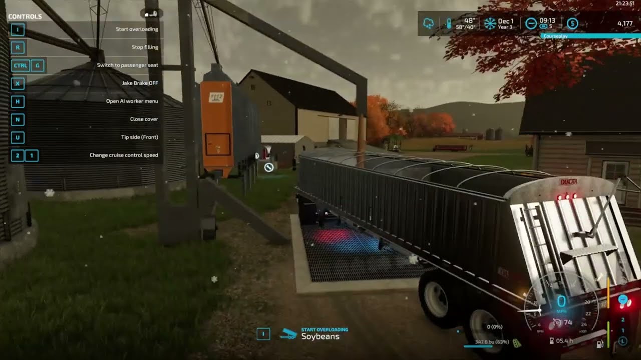 FS22 Hauling Beans and Putting Harvest Equipment Away - YouTube