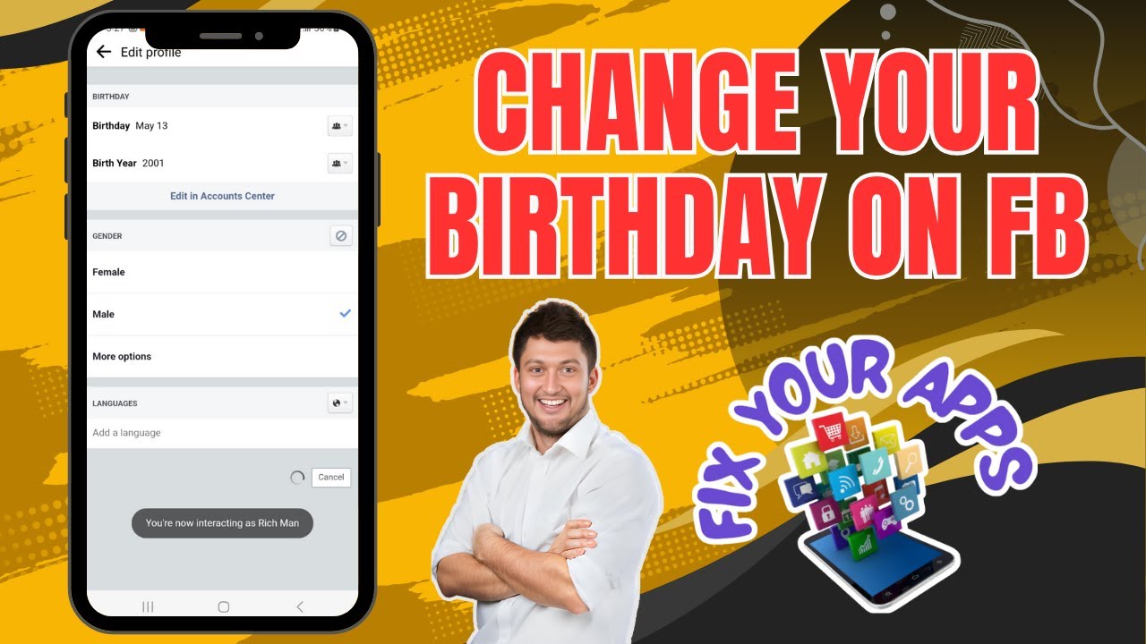 How to Change Birthday on Facebook - YouTube