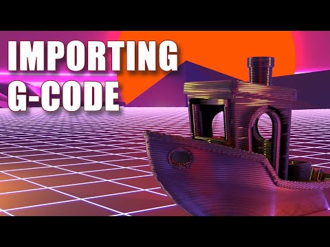 How to import G-Code into Blender and Animate it printing - YouTube
