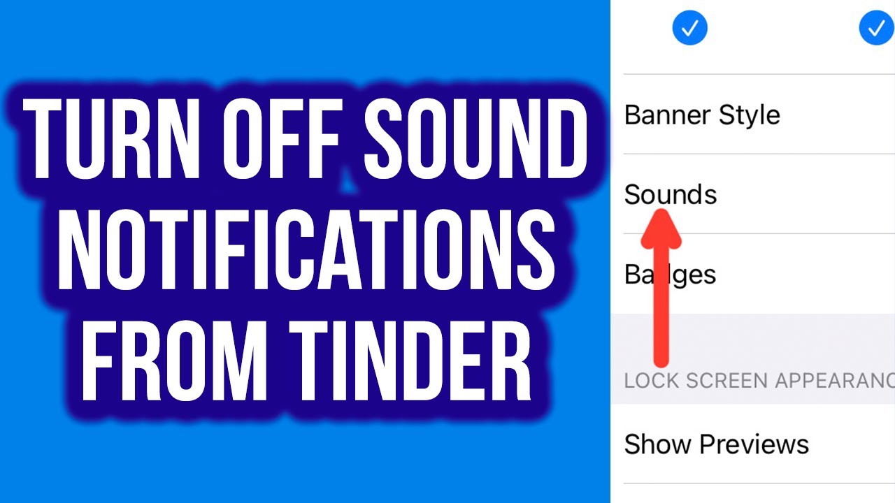 How to Turn Off Sound Notifications from Tinder on iPhone /IOS - YouTube