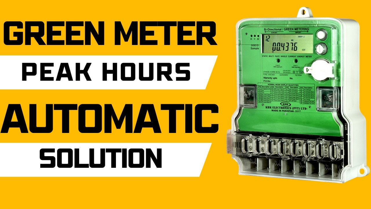 Green Meter automatic transfer switch Peak Hours solution - YouTube