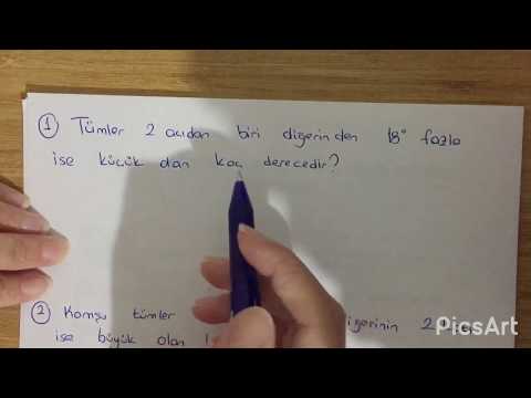 6. Sınıflar tümler ve bütünler açı örnek soru çözümü ✏️📌