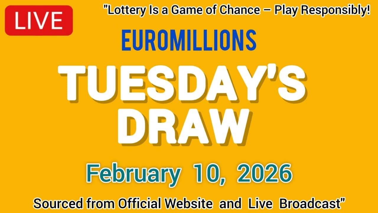National Lottery Euromillions Draw Live Results From Tuesday 10 Feb ...