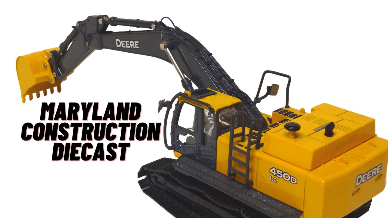 1:50 Ertl John Deere 450D LC Excavator Trackhoe 1/50 Scale Diecast ...